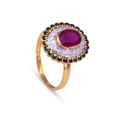 Smiling ruby Jade floral